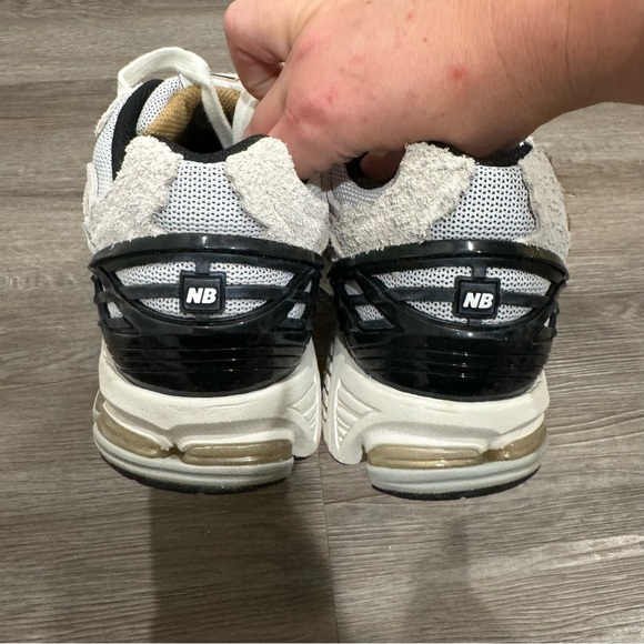 New Balance | Shoes | New Balance 96 Grey Black Suede Leather Athletic ...